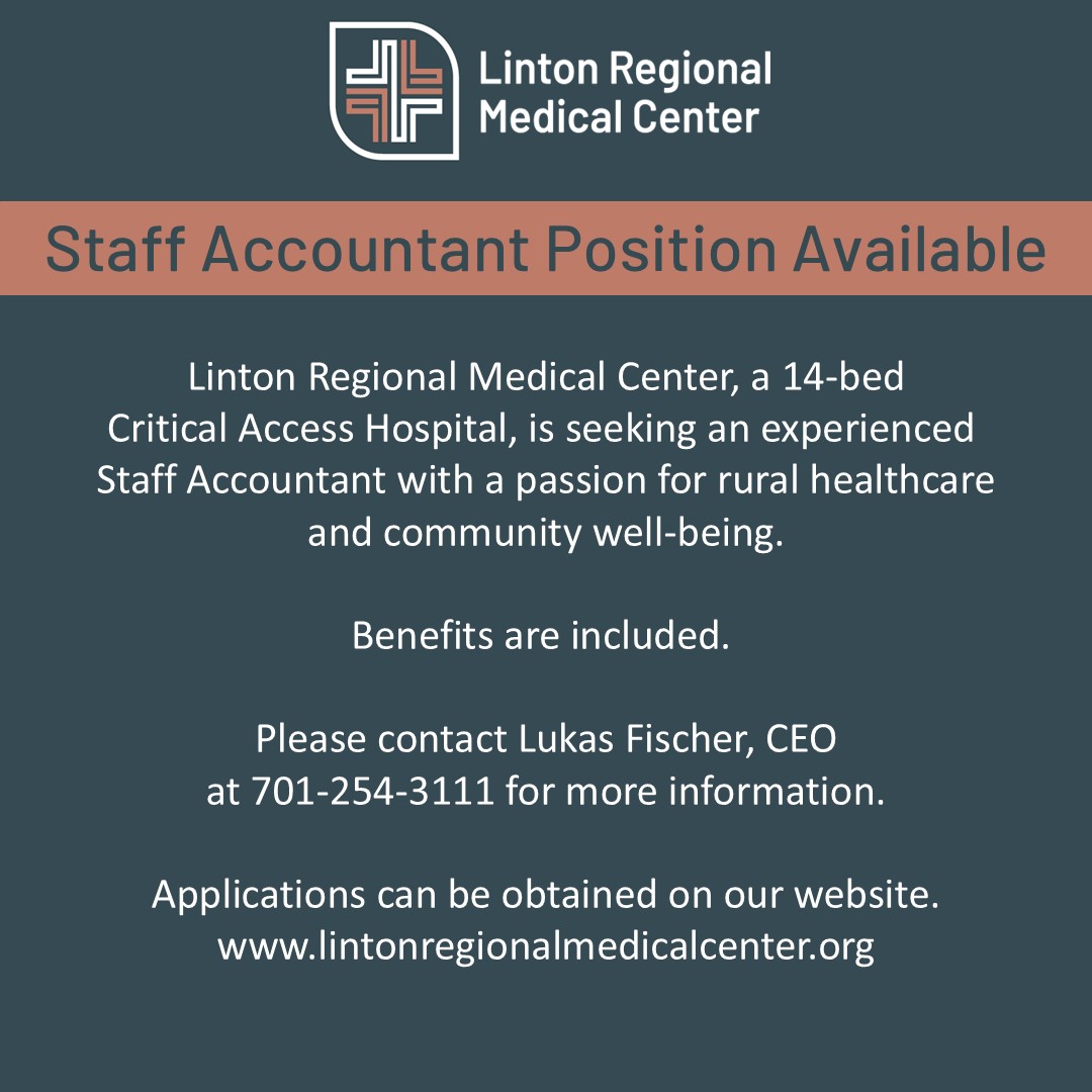 Staff Accountant - Linton Regional Medical Center